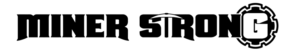 Miner Strong | Black Miner Strong Decal Sticker