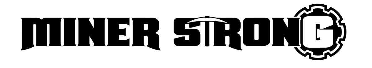 Miner Strong | Black Miner Strong Decal Sticker