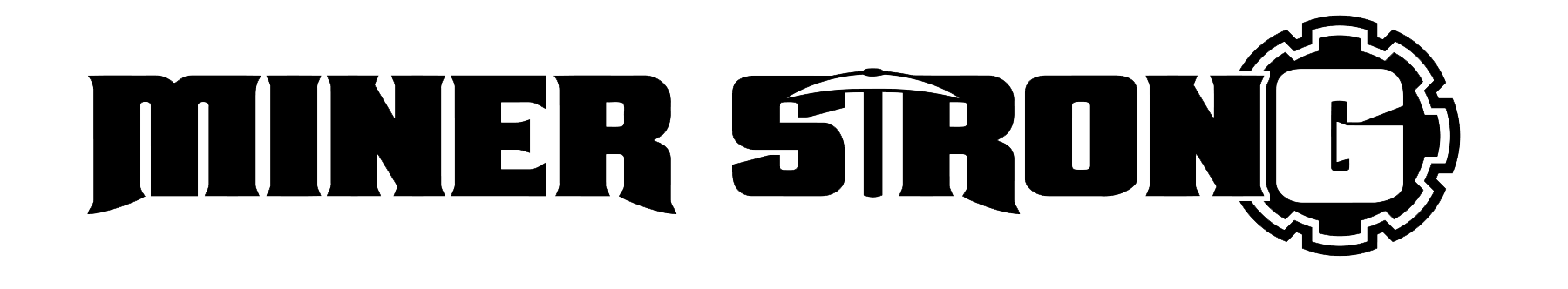 Miner Strong | Black Miner Strong Decal Sticker